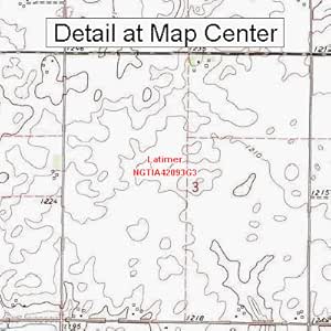 Amazon.com : USGS Topographic Quadrangle Map - Latimer, Iowa (Folded ...