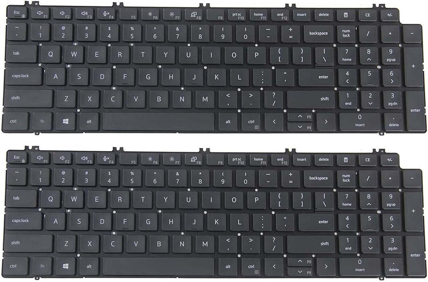 Amazon.com: 2pcs Pack KbsPro Keyboard for Dell Precision 7550 15-7550 ...