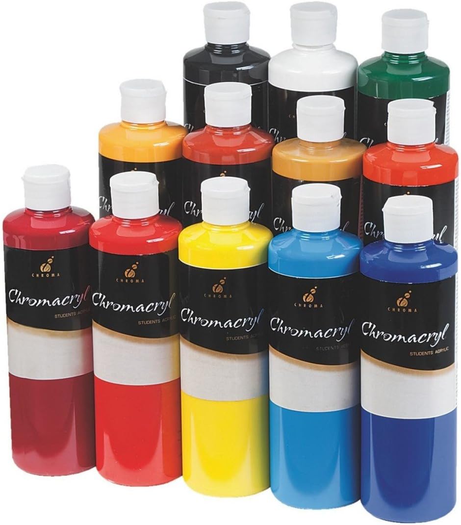 Amazon.com: Chromacryl Acrylic Paint Set 16 oz.