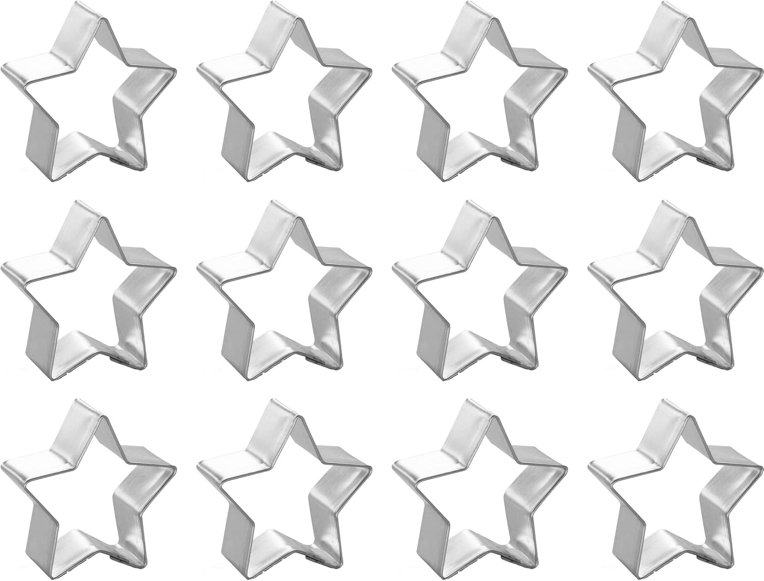 Amazon.com: 1 Dozen/12 Count Mini Stars 1.5 Inch Cookie Cutters from ...