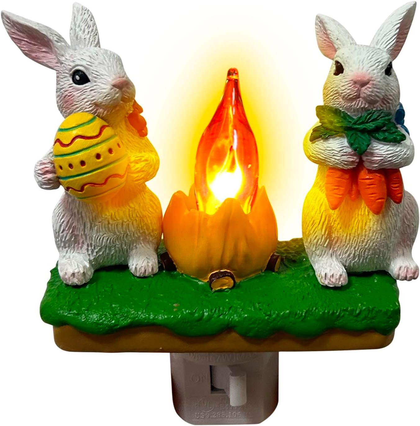 Easter Campfire Nightlight, Bunny Night Light, Rabbit Campfire ...