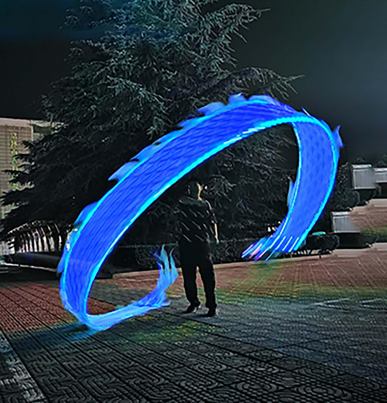 Poi Balls For Adults CMYUN LED Dragon Poi Streamer - 8m Lighted Dragon ...