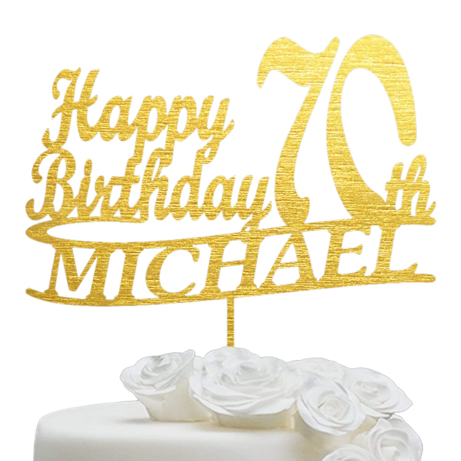 70 Birthday Cake Topper Personalized Custom Topper Birthday Topper ...