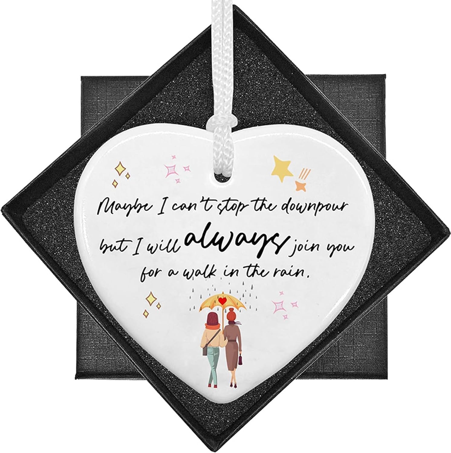 White Ceramics Encouragement Gifts Heart Shape Pocket Hug Token Gifts ...