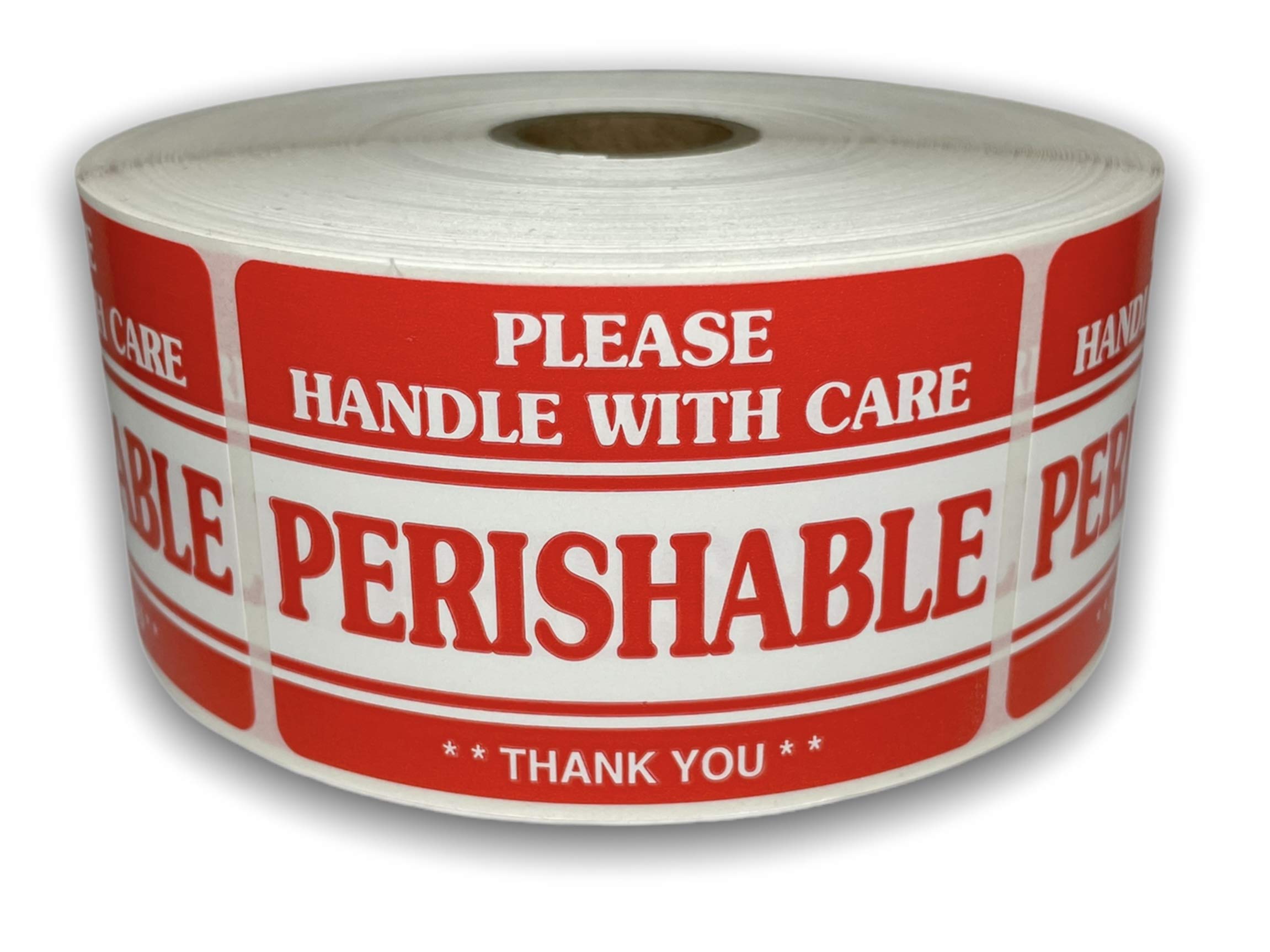 Amazon.com : 2 Rolls of 1000 Labels Each 2x3 PERISHABLE Handle with ...