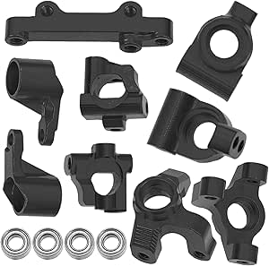 Amazon.com: Vgoohobby Auminum Alloy Steering Knuckle C-Hubs Bellcranks Set Compatible with Losi ...