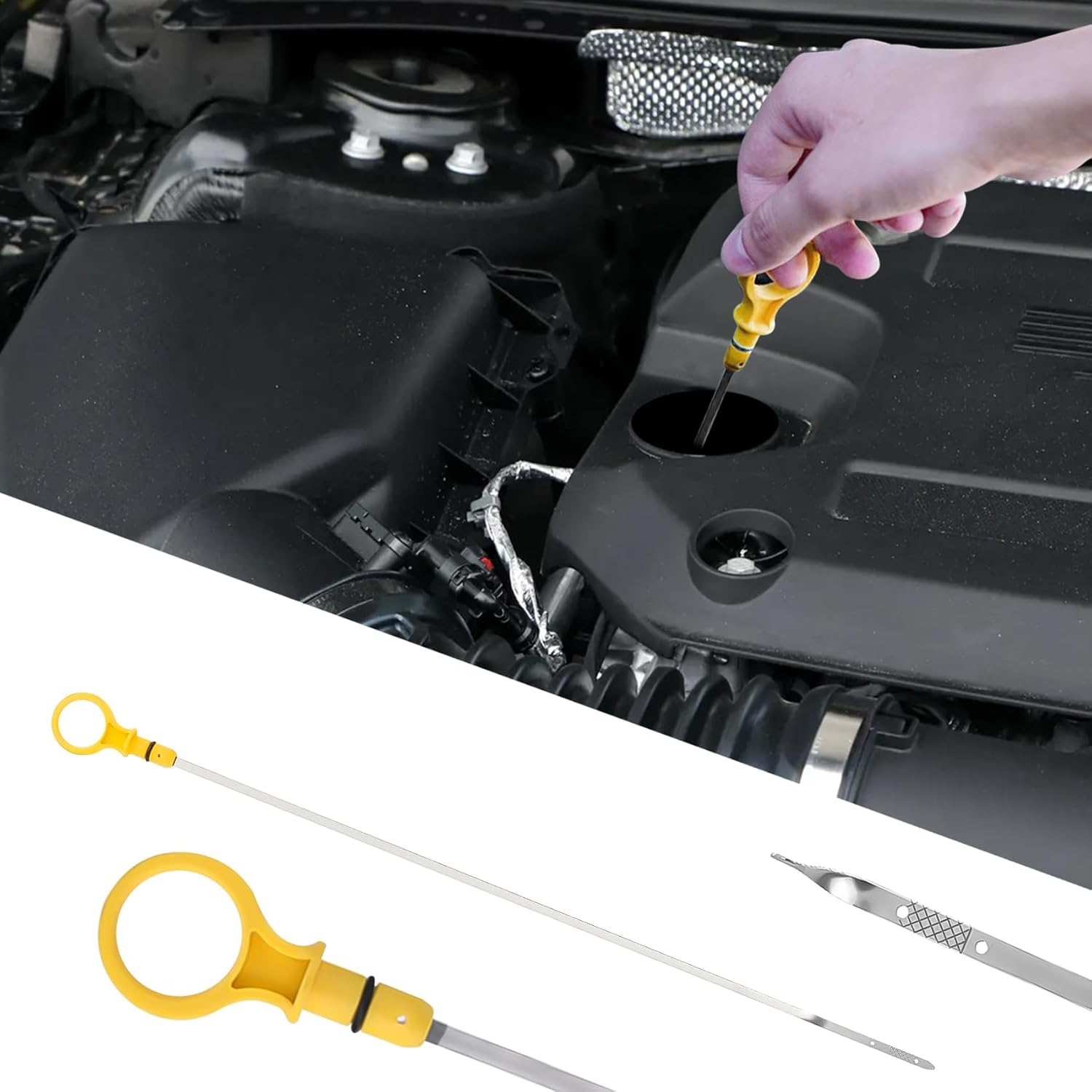 Amazon.com: QZTYTY Car Engine Oil Dipstick Replacement OEM#CJ5Z-6750-A ...