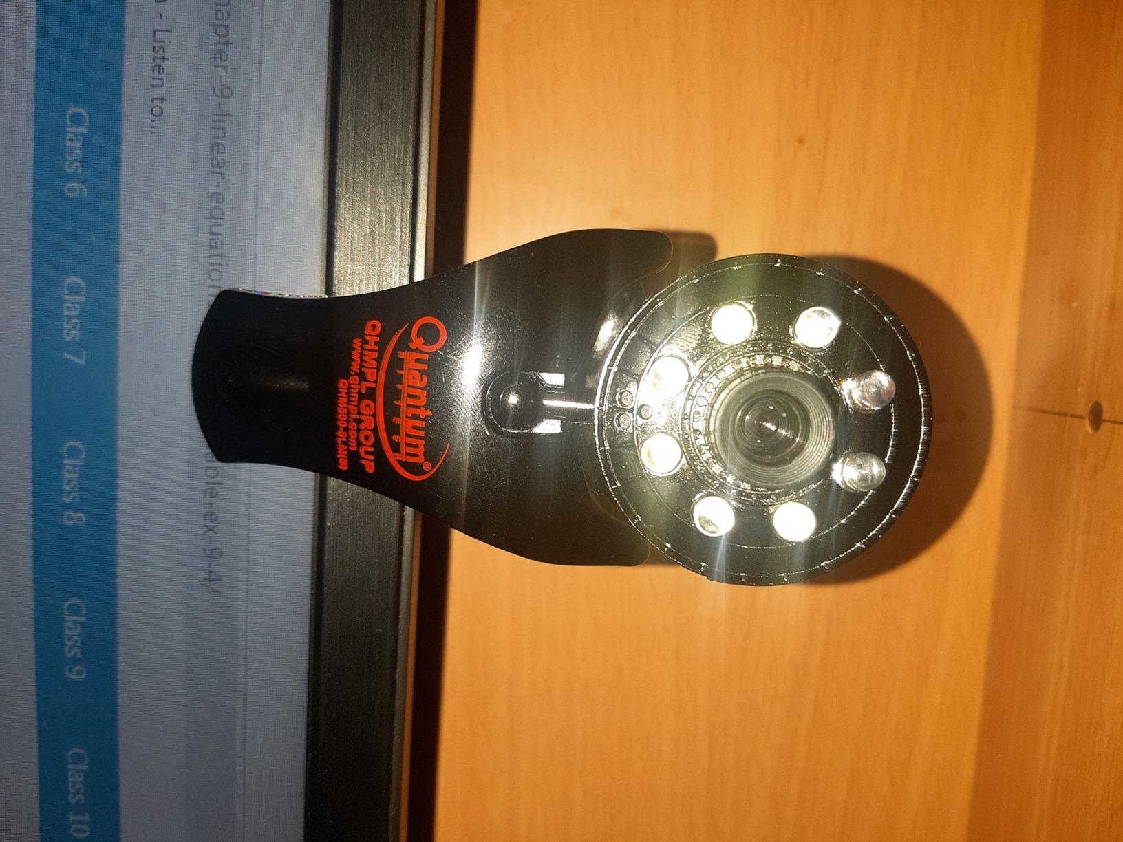 Quantum QHM500LM 8 Light Webcam for Laptop/Desktop (Silver) : Amazon.in ...