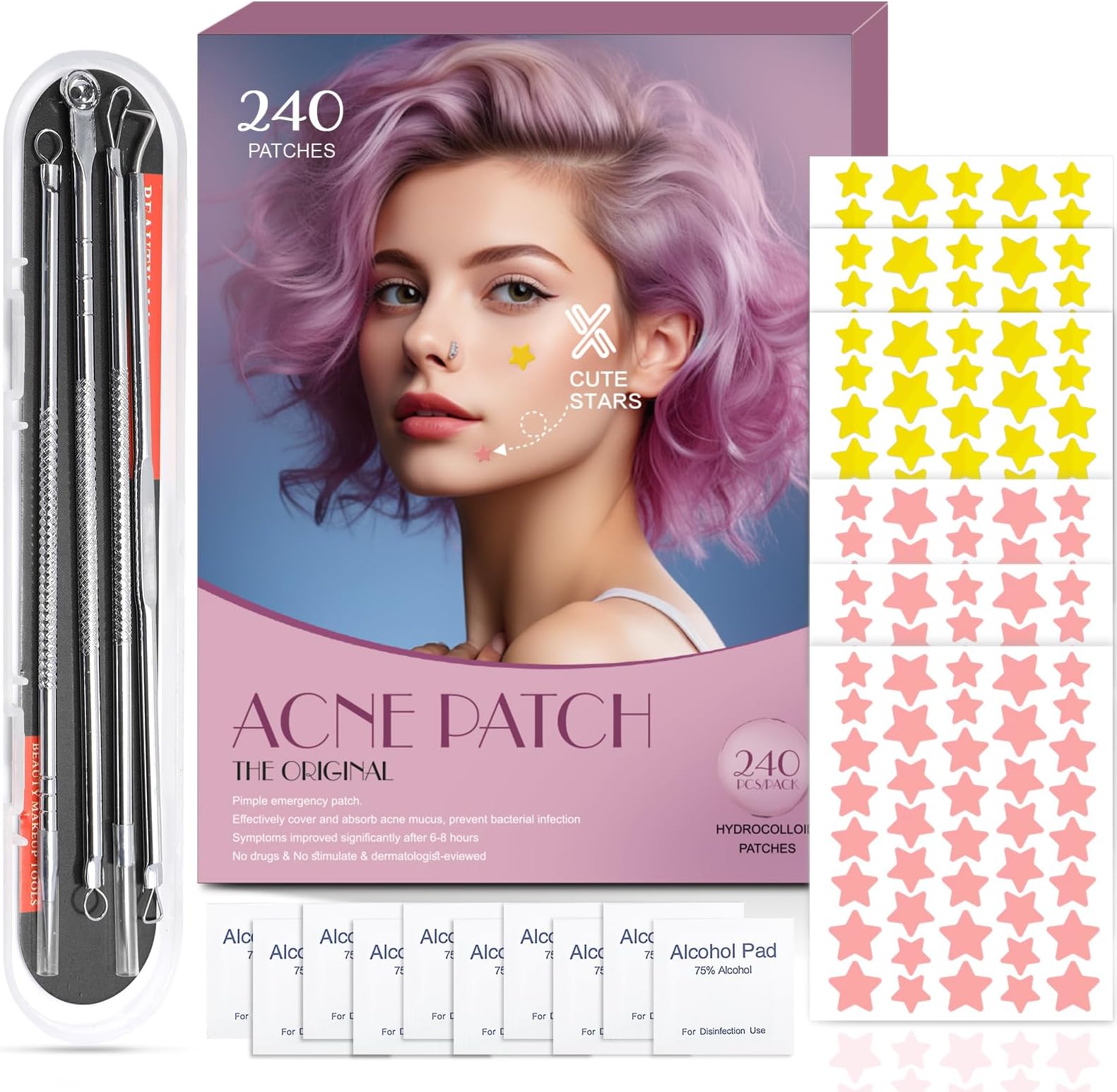 Amazon.com: BLESSIMO Pimple Patches for face - 108 Dots Hydrocolloid ...