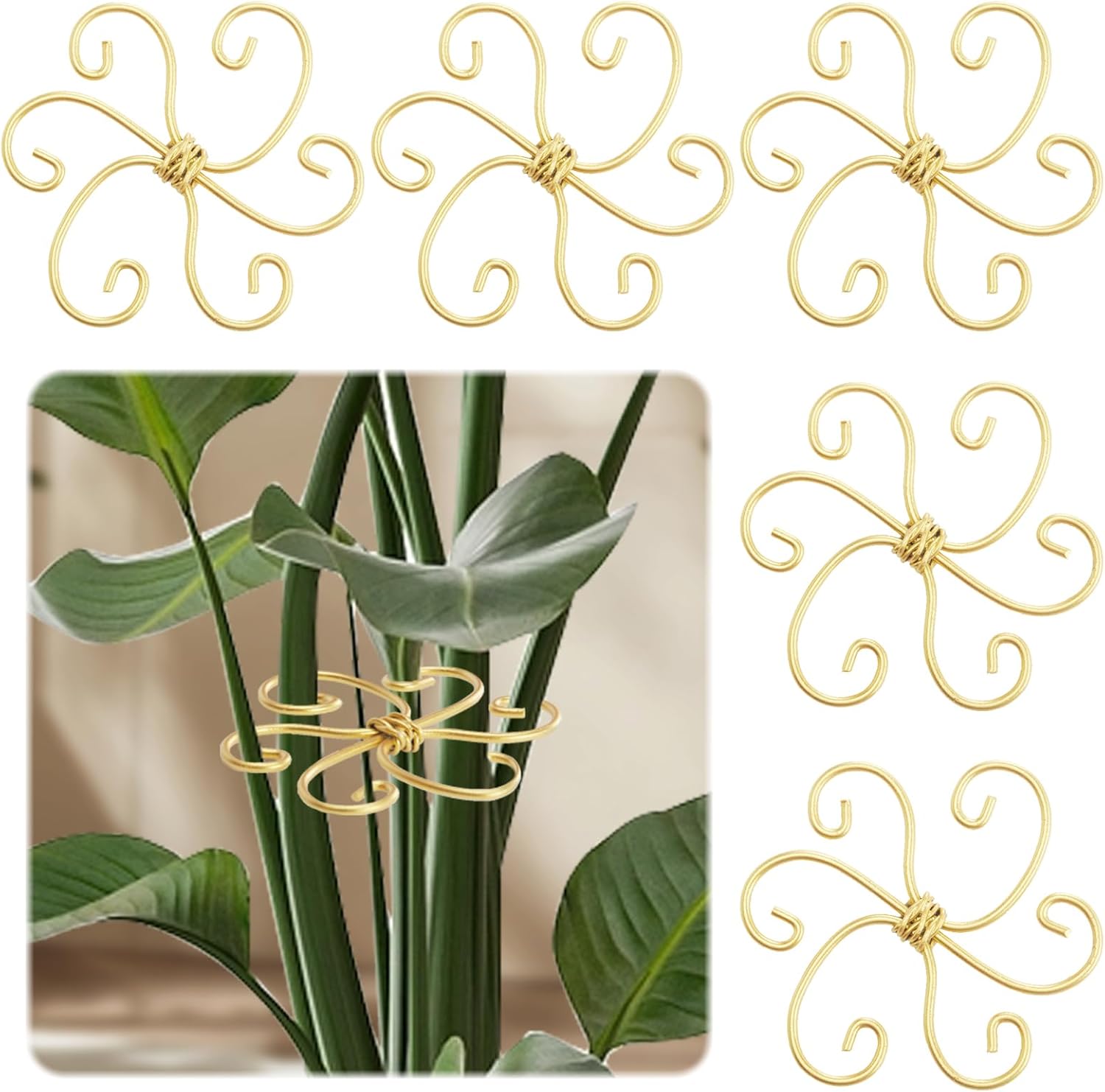 Amazon.com : ANCOUUIN 6Pcs Plant Stem Support - Plant Climbers Stem ...
