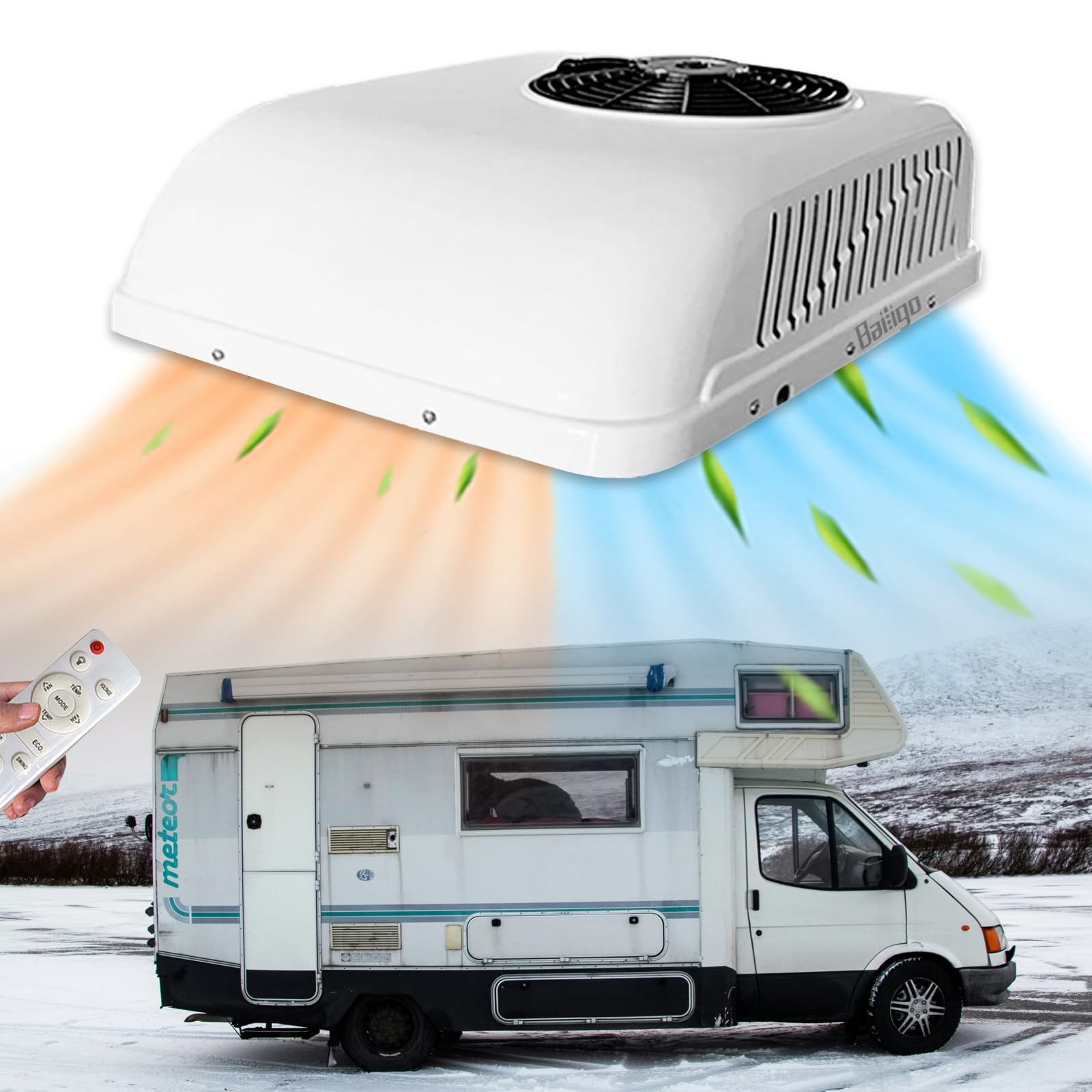 Amazon.com: RV Roof Top 24V Air Conditioner with Heat Universal AC Unit ...