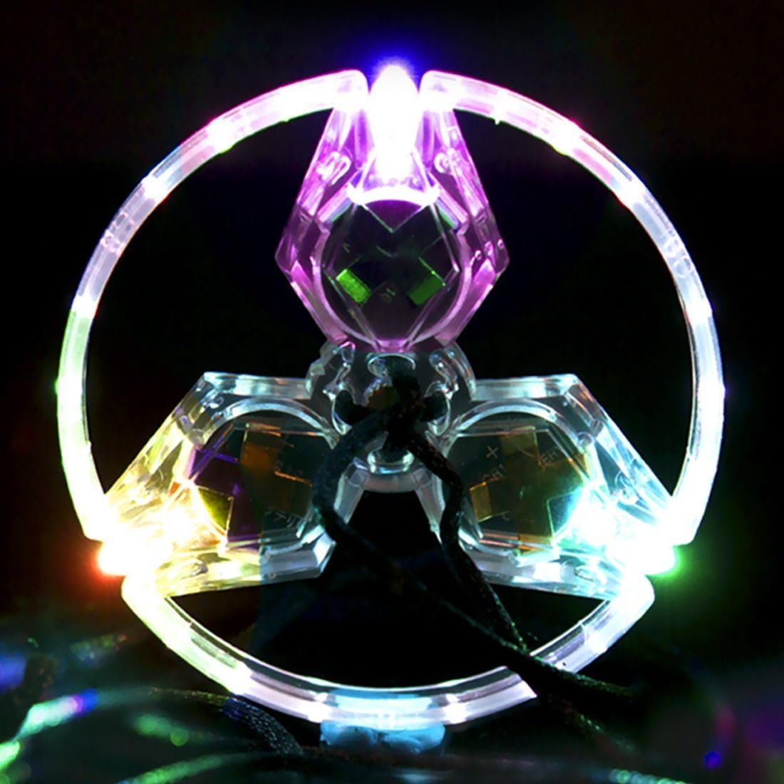 GloFX Clear Ion 3 LED Orbit – Light Orbit Rave Orbital Round Circle ...
