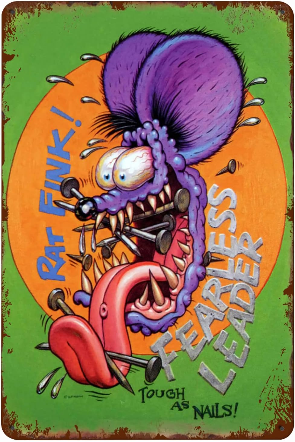 Amazon.com: UJM Rat Fink Metal Signs Vintage Wall Decor for Home ...