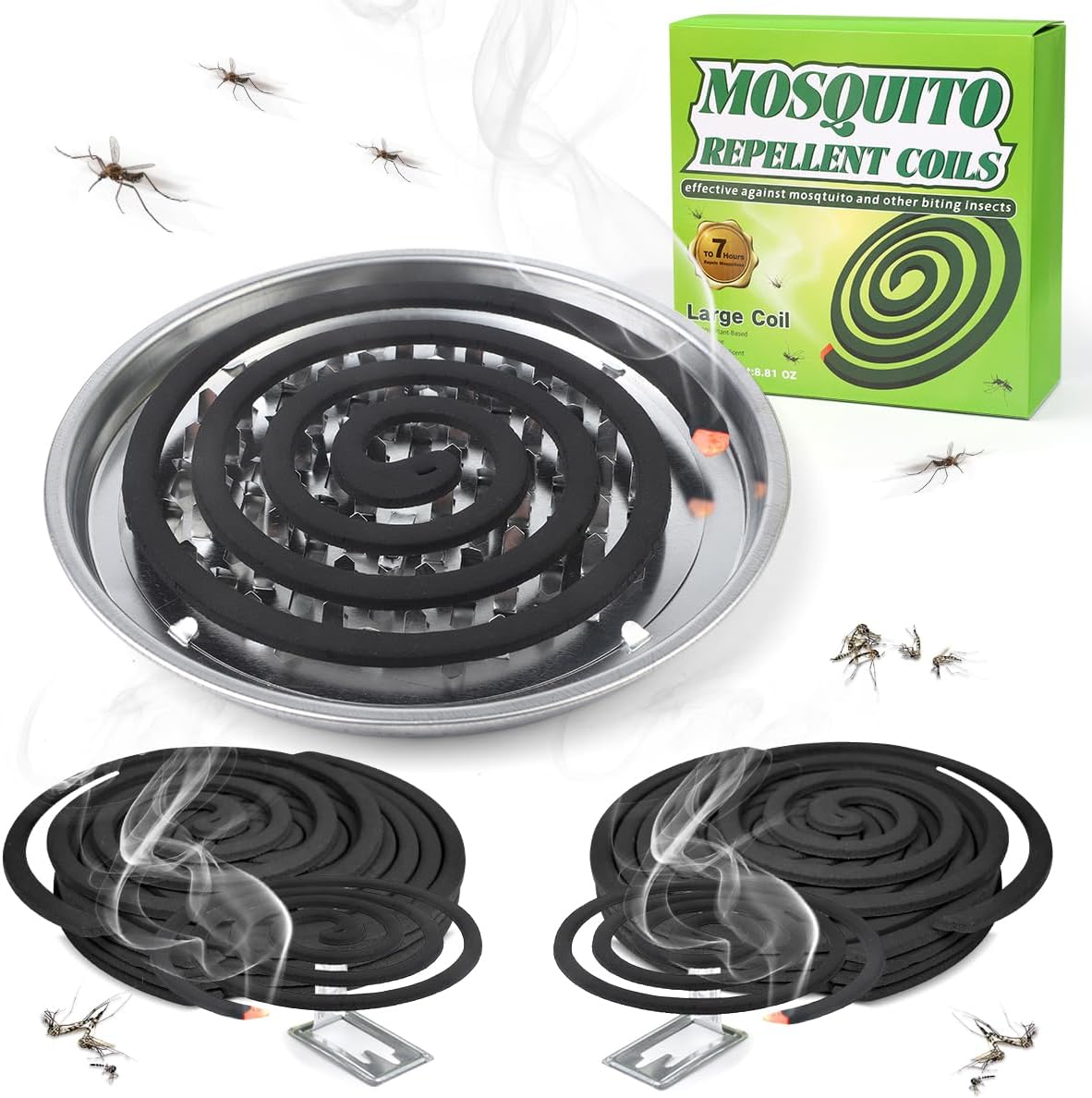 Amazon.com: W4W Mosquito Repellent Coils - Outdoor Use Reaches Up to 10 ...