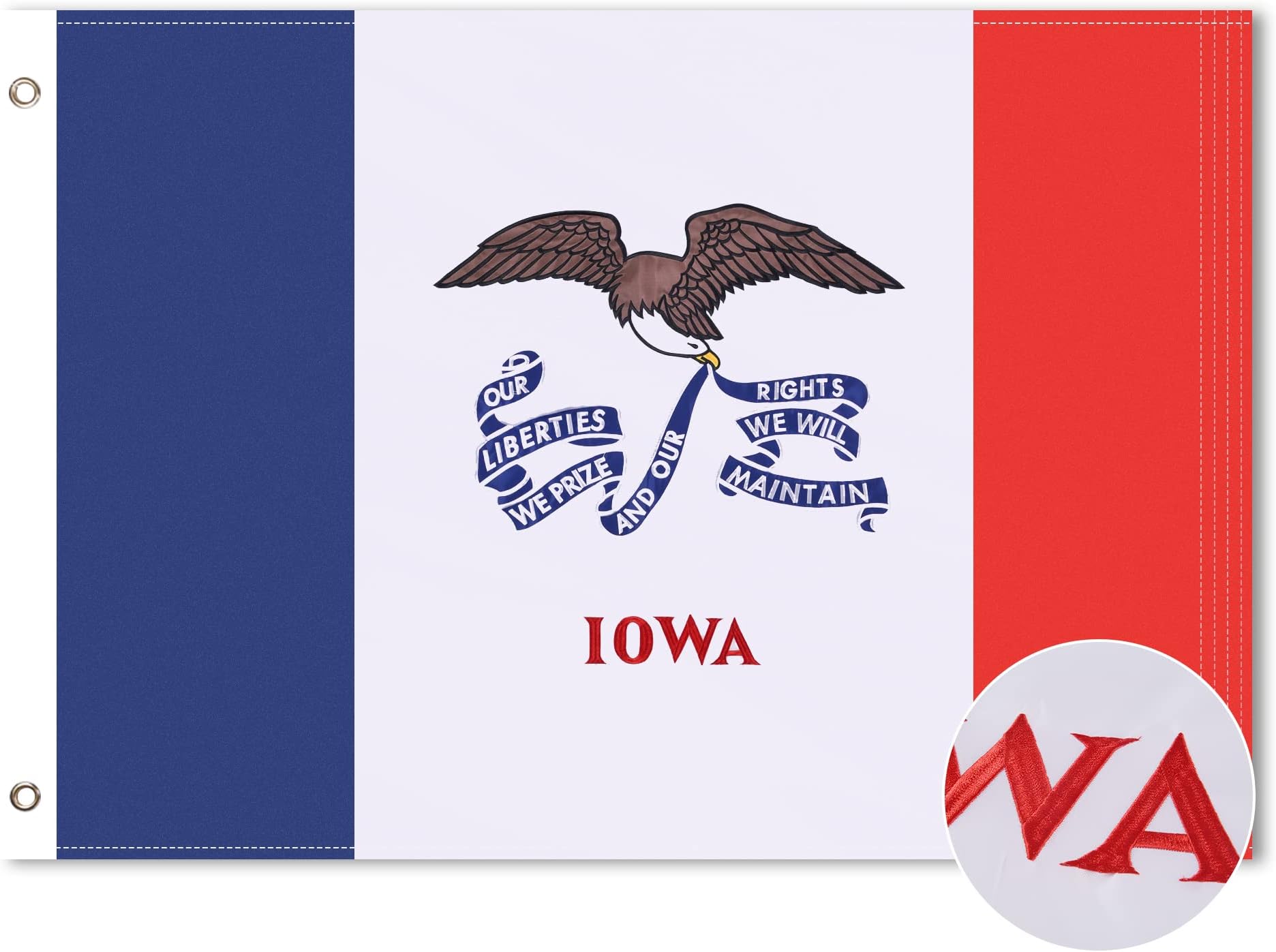 Amazon.com: Annin Flagmakers Iowa State Flag USA-Made to Official State ...