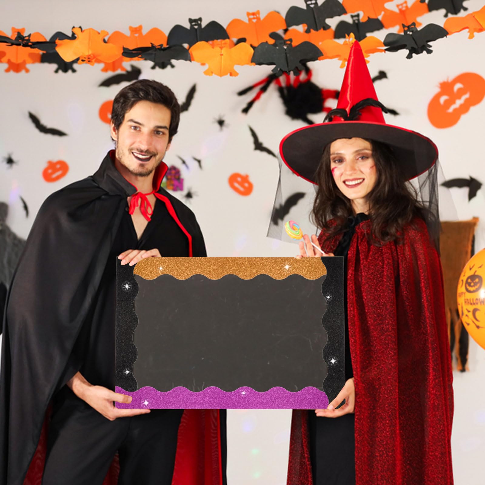 Snapklik.com : 100 Feet Halloween Bulletin Board Border Shine Glitter ...