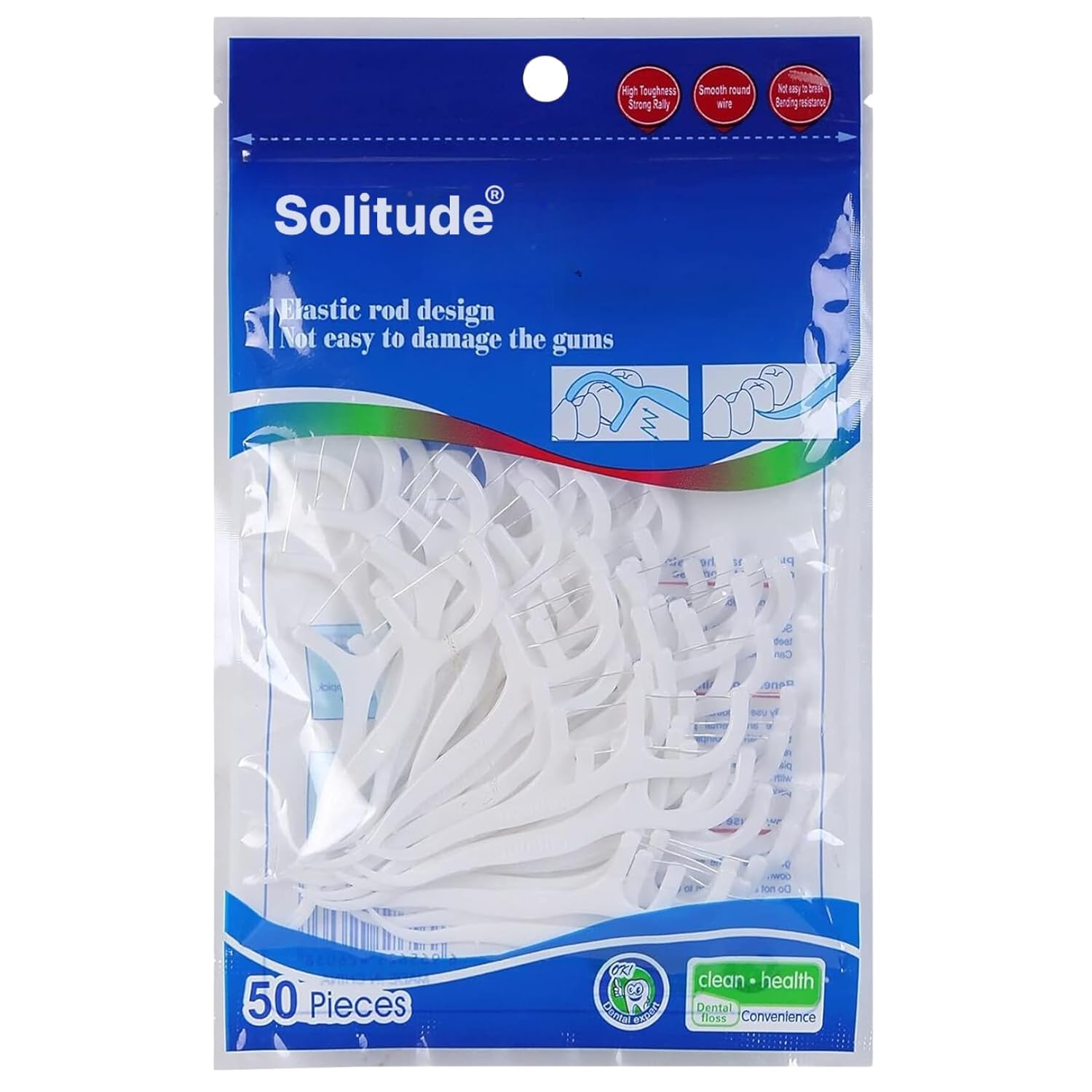 Buy Solitude 3 in 1 Tooth Cleaning Dental Floss Fresh Toothpick ...