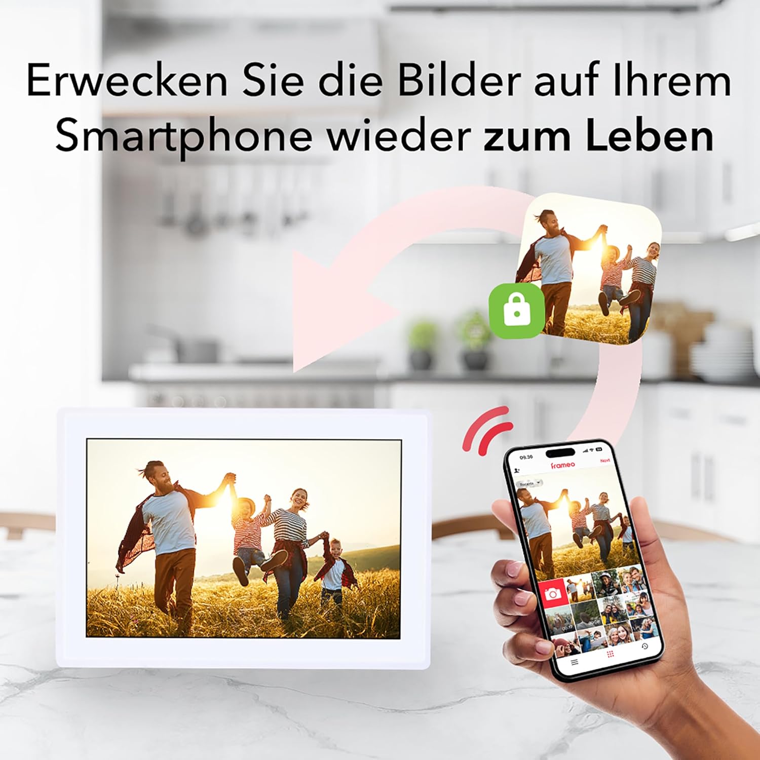 Rollei Smart Frame WiFi 100 (White) - 10.1-inch Digital Photo Frame ...