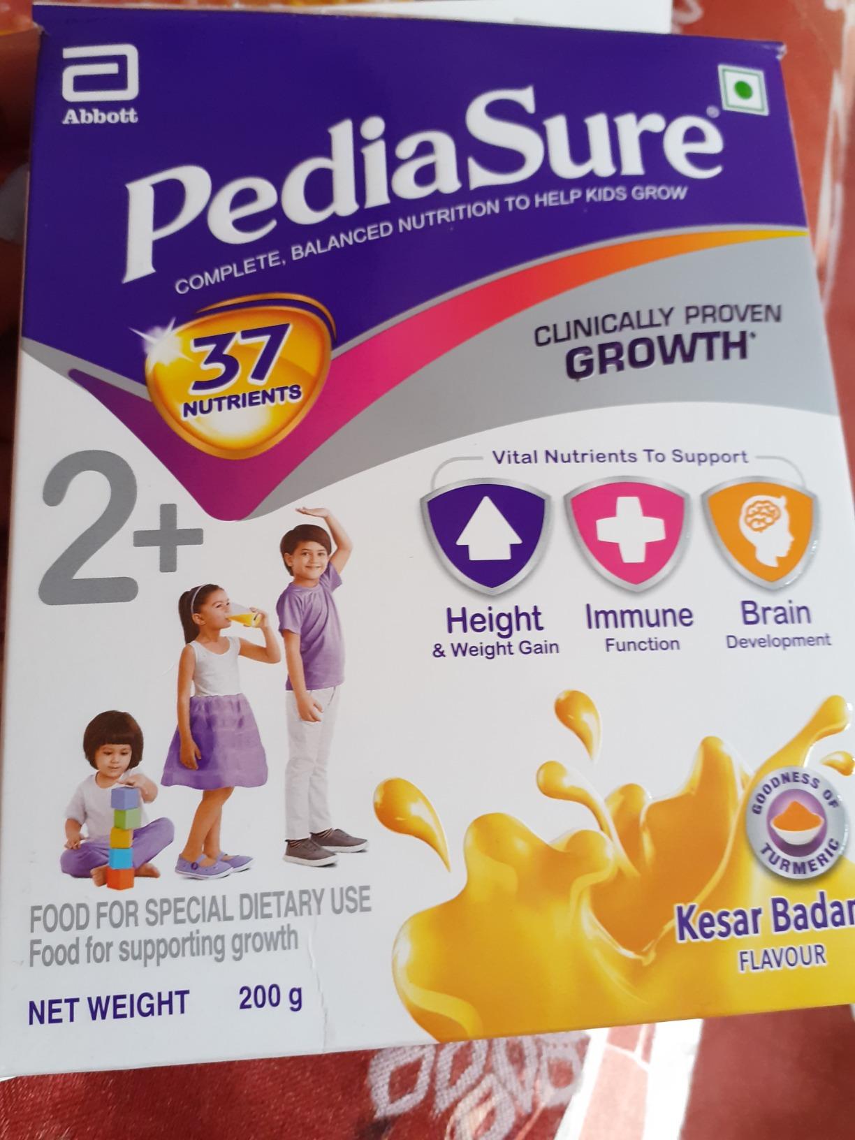 Buy Pediasure Health and Nutrition Drink Powder 200g, Kesar badam ...