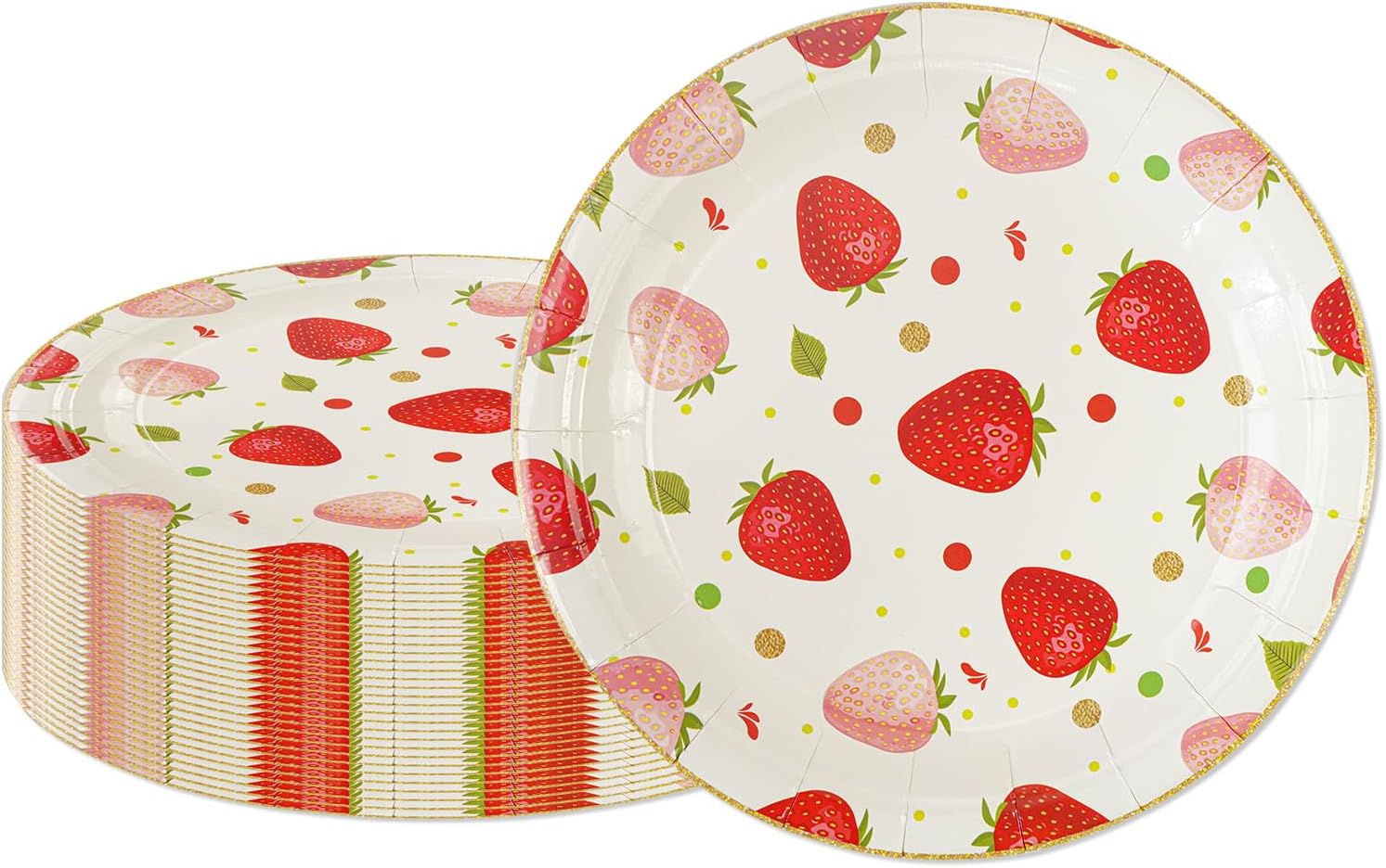 Amazon.com: FillTouch 60 Pcs 9 Inch Paper Plates Party Decorations ...