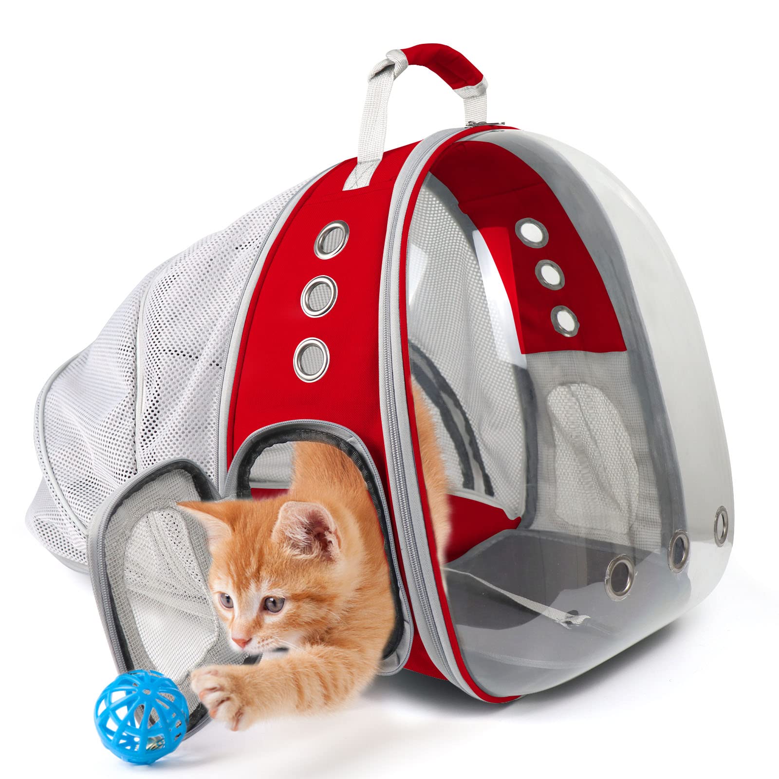 Snapklik.com : Cat Backpack Carrier,Expandable Pet Bubble Backpack ...