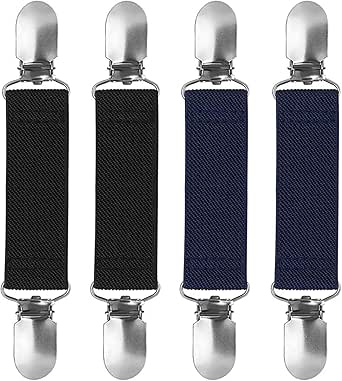 4 Pieces Elasticated Cinch Clip Sweater Cardigan Clips Clothing Chain ...