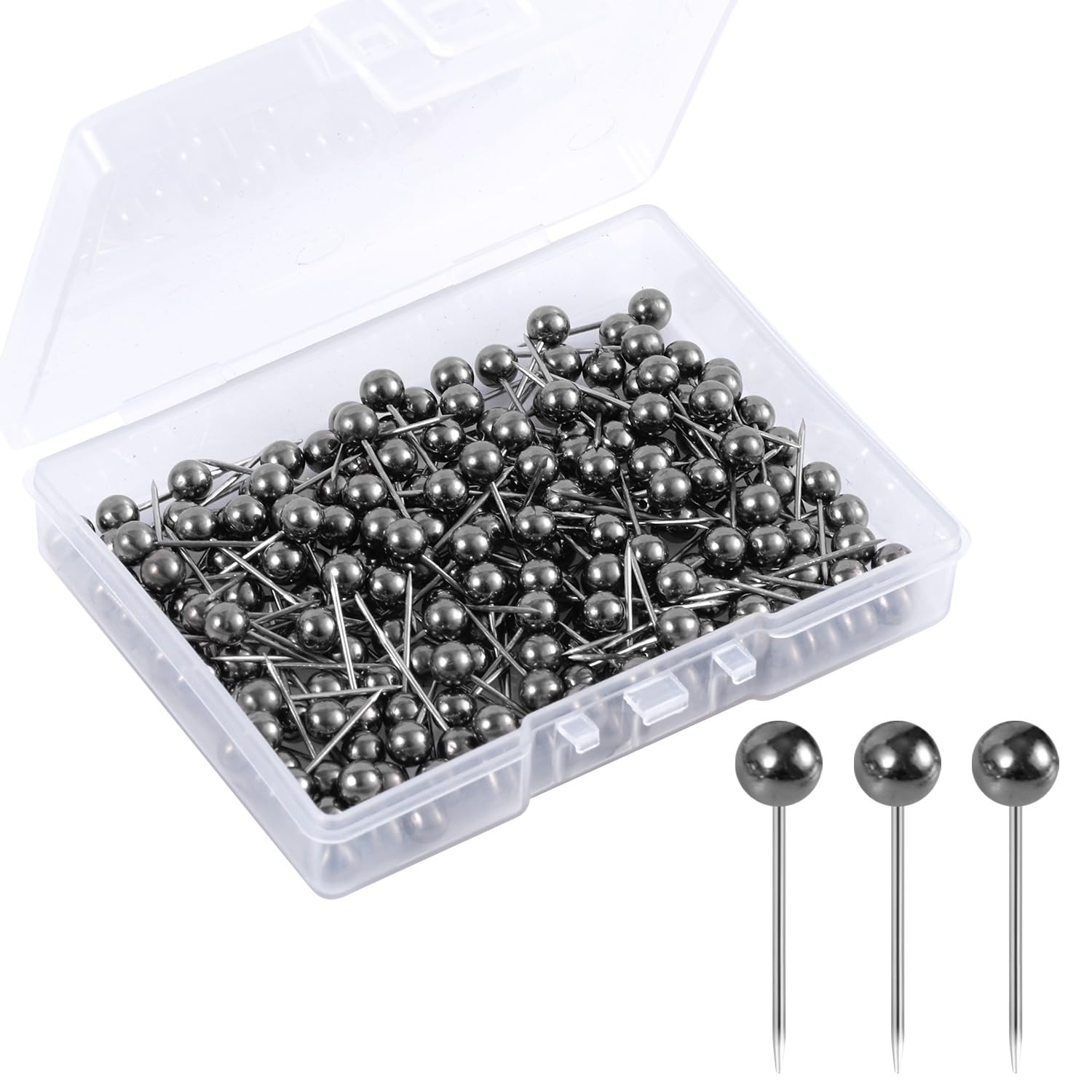 Amazon.com: 200pcs Map Push Pins, Map Tacks Round Head Map Pins for ...