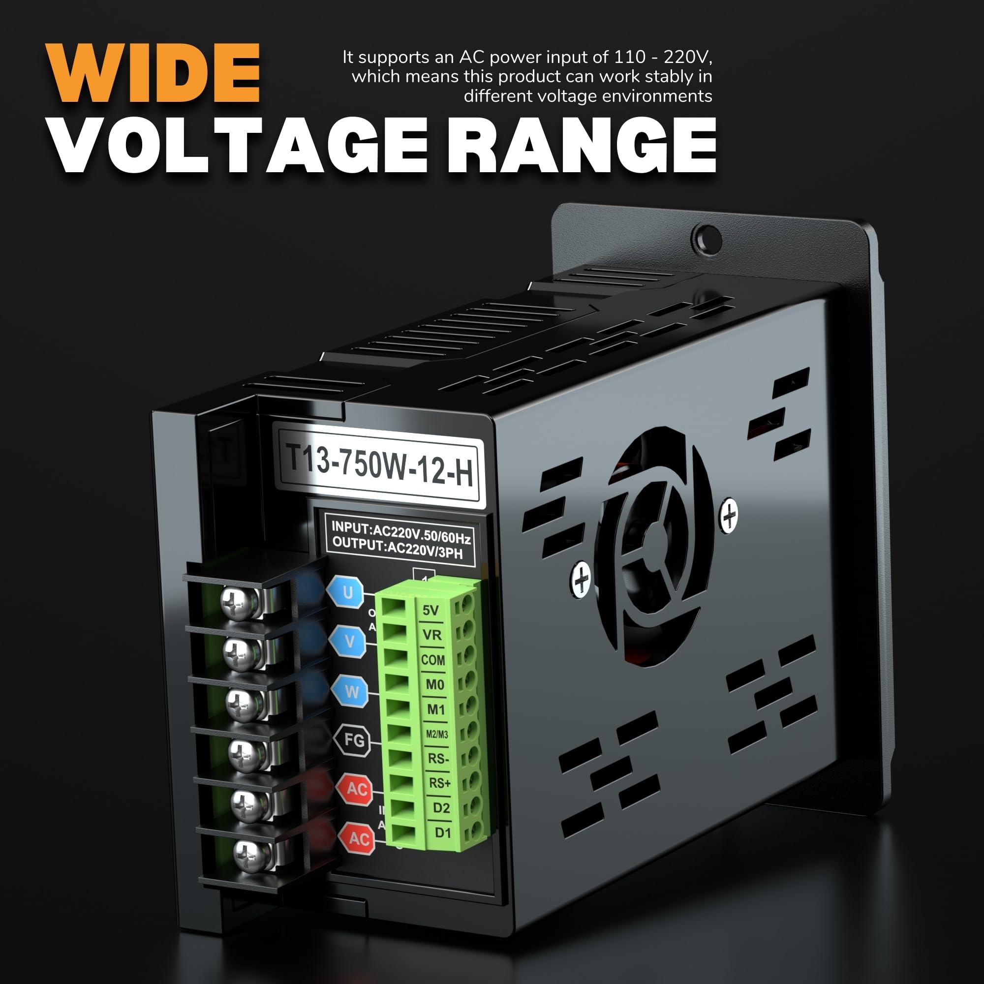 Snapklik.com : 750W 1HP VFD, AC 110-220V Variable Frequency Drive ...