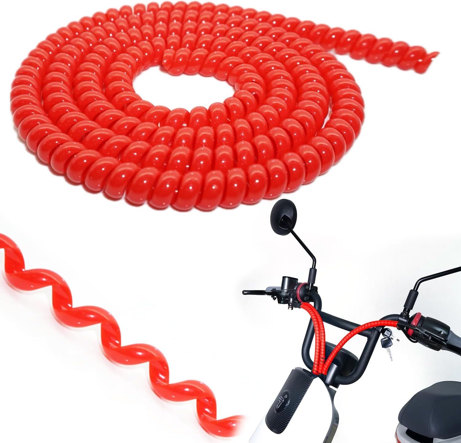 Amazon.com: 3.28ft – 1/4 inch Motorcycle TPU Wire Loom,Bicycles ...