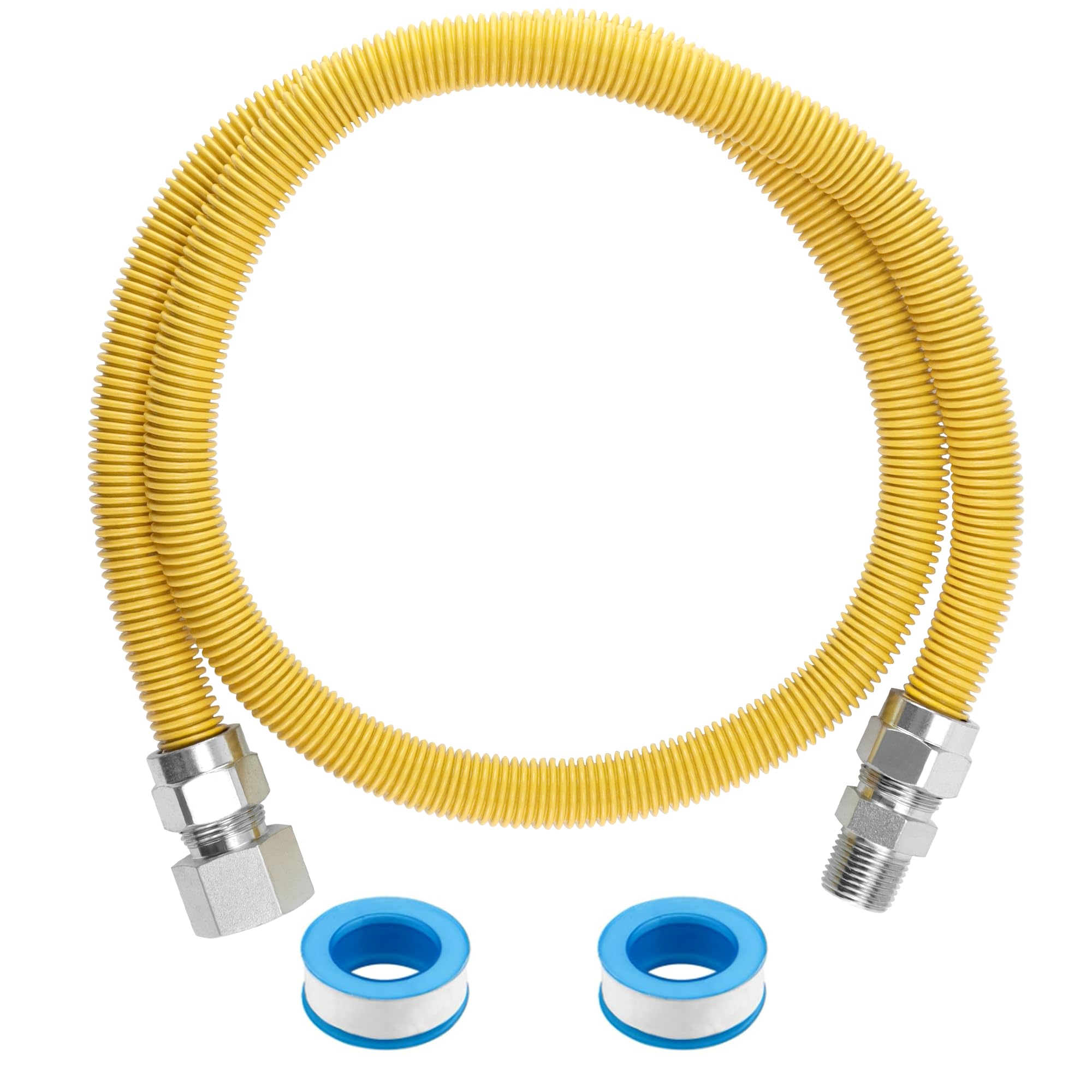 Amazon.com: 48" Flexible Gas Line Hose,Appliance Gas Line with ...