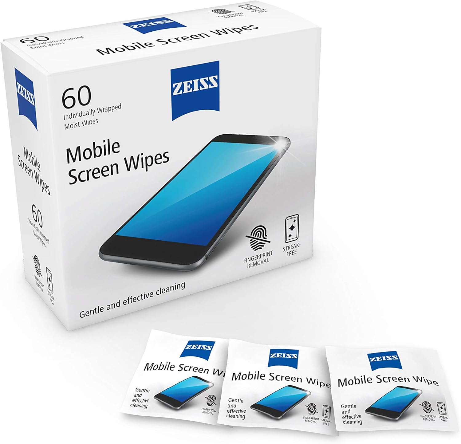 Amazon.com: ZEISS Mobile screen wipes 60ct Box : Health & Household