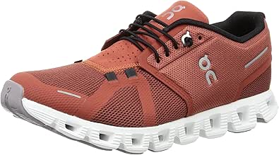 Amazon.com | On Men's Cloud 5 Sneakers, Ruby/Rust, Red, 9 Medium US ...