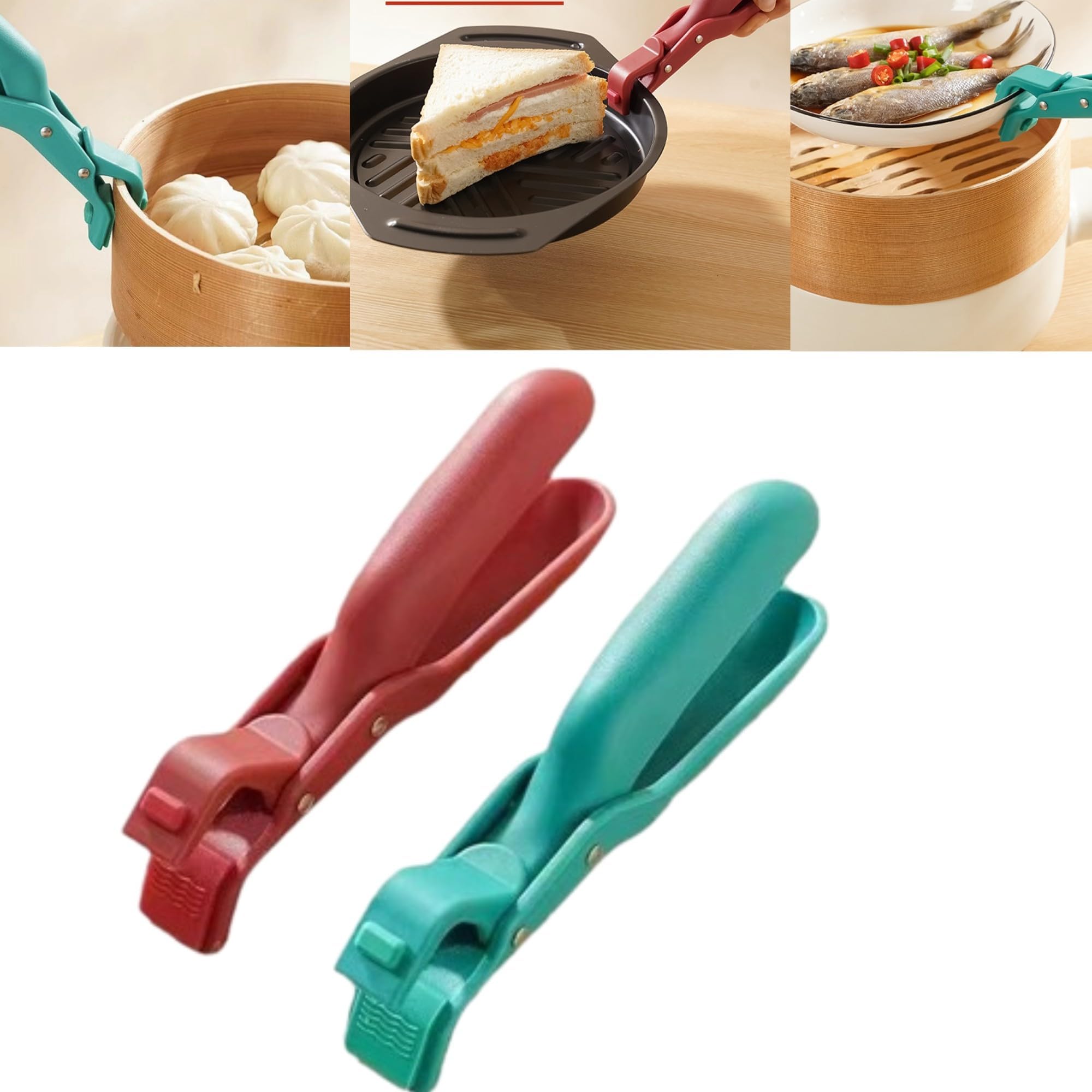 Amazon.com: 2PCS Multi-Function Anti-Scald Bowl Clip, Silicone Non-Slip ...