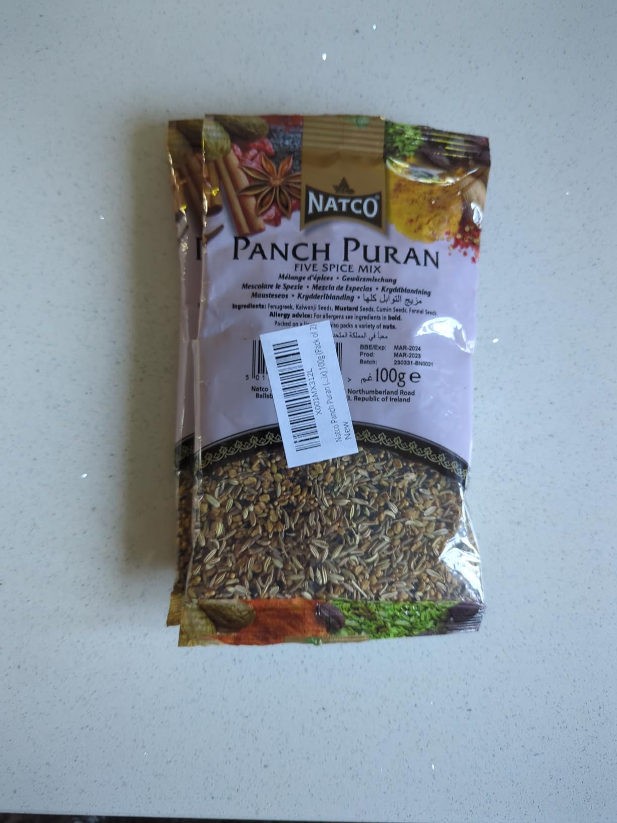 Natco Panch Puran (Five Spice Mix) 100g (Pack of 2) : Amazon.co.uk: Grocery