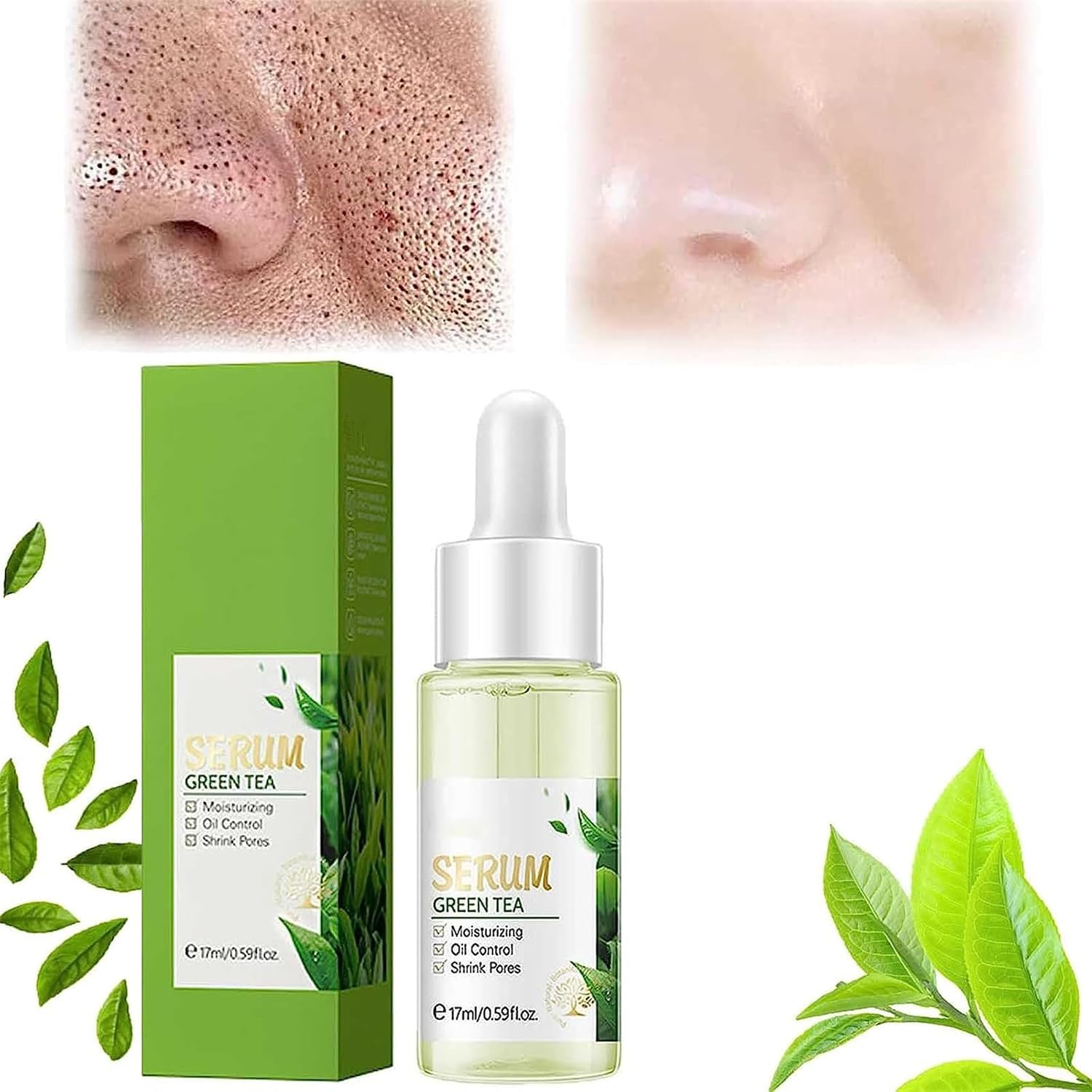 Green Tea Seed Essence Serum,Oil Control Serum Soothing & Pimple ...