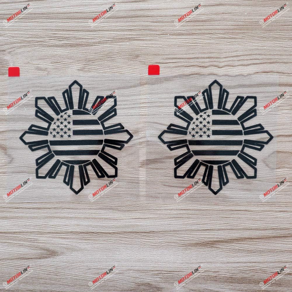 Amazon.com: Yoonek Graphics Philippines Flag Filipino Decal Sticker for ...