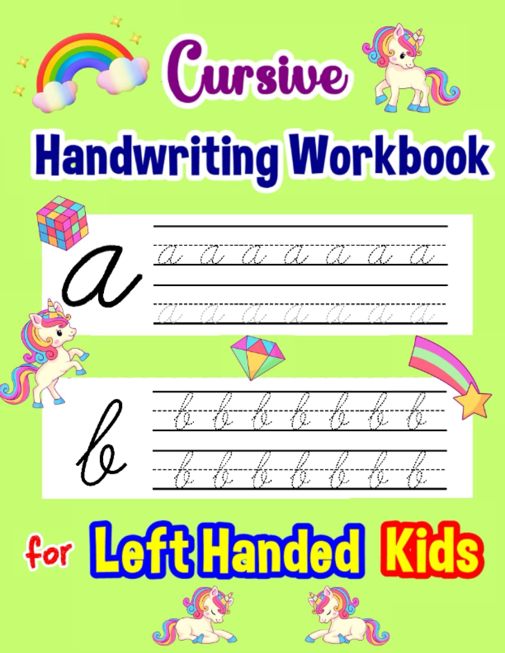 Amazon.com: Cursive Handwriting Workbook for Left Handed Kids: Trace ...