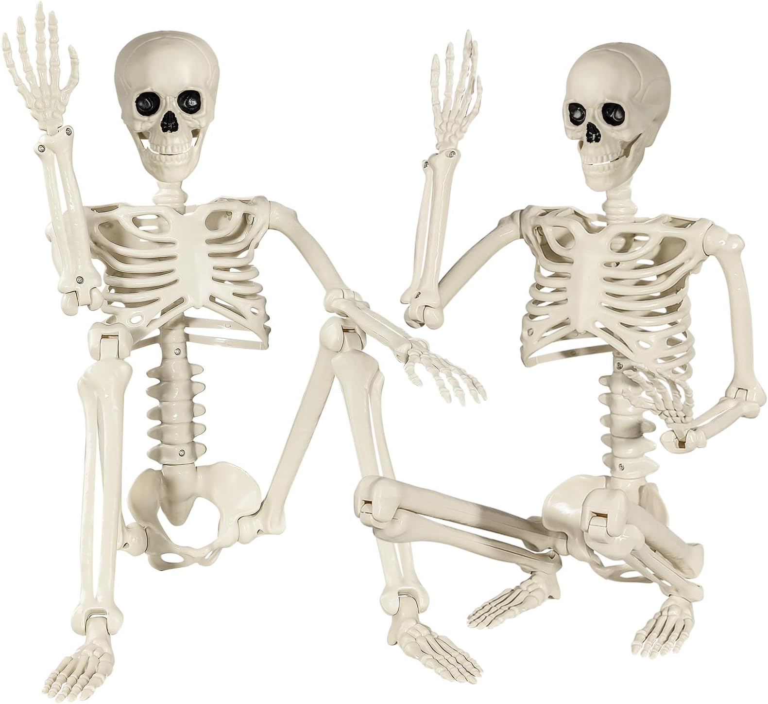 Amazon.com: 3FT Halloween Skeleton, 36" Full Body Halloween Skeleton ...