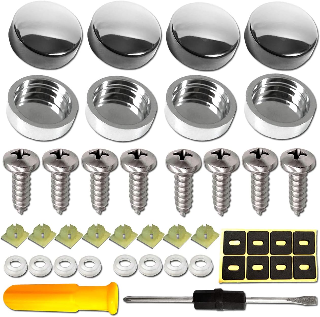 Amazon.com: Cruiser Accessories 82030 Screw Covers, Chrome : Automotive