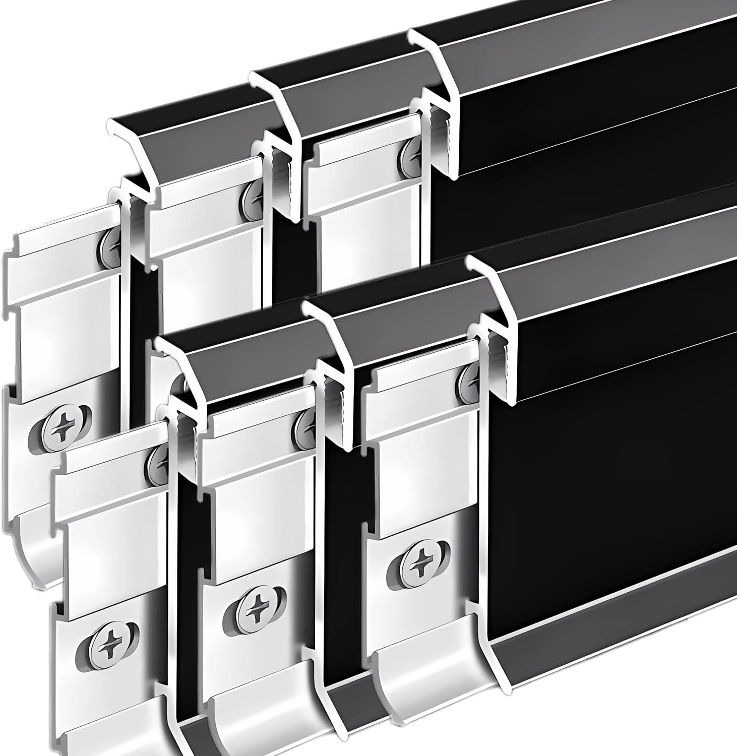 Amazon.com: JARBIH 3.3ft Aluminum Channel Skirting, 6 Pack H6cm LED ...