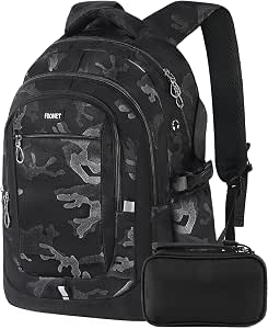 Amazon.com: FRONET Mochila para laptop para niños y adolescentes, bolsa ...