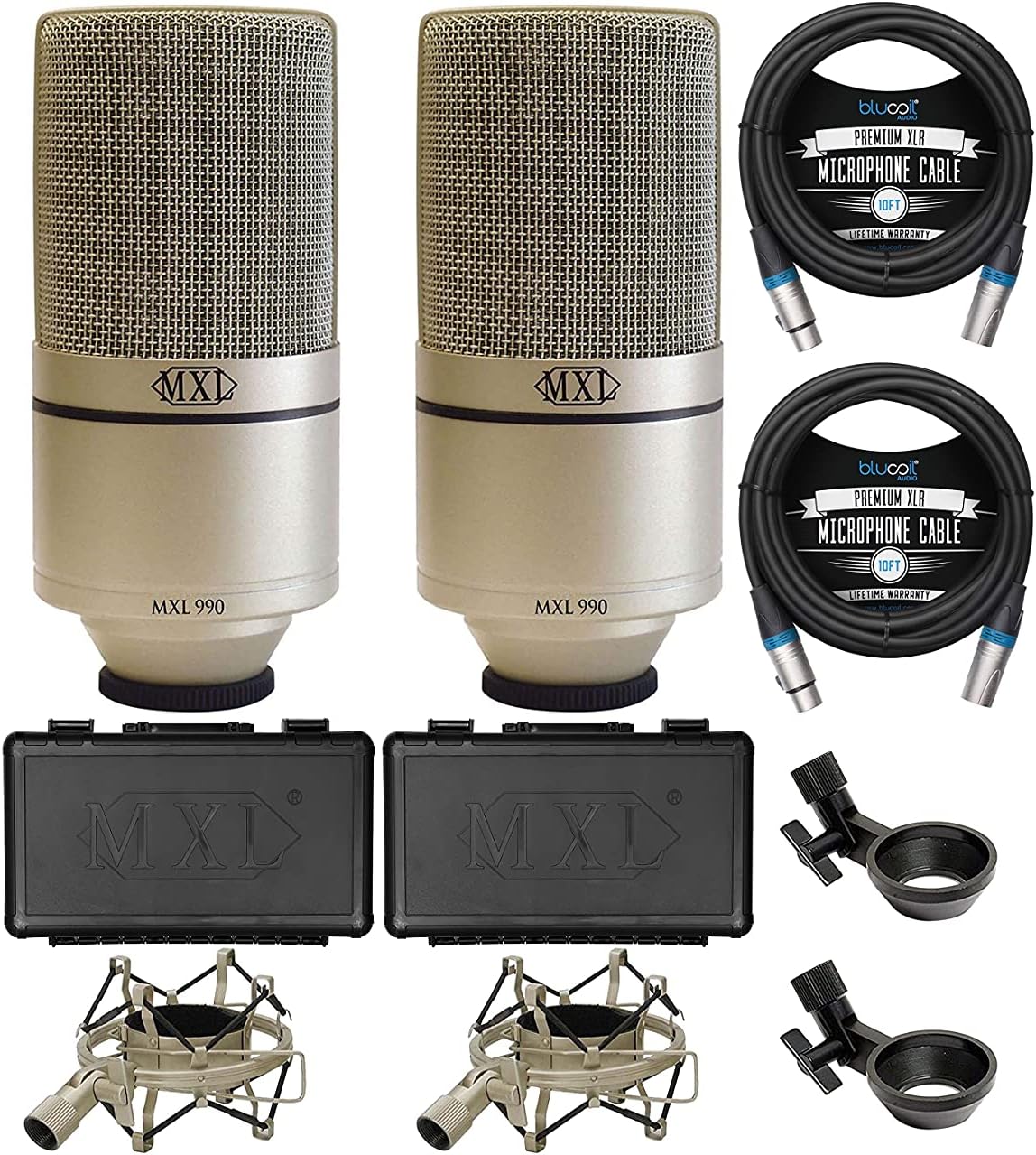 Amazon.com: MXL 990 Cardioid Condenser Microphones for Vocal and ...