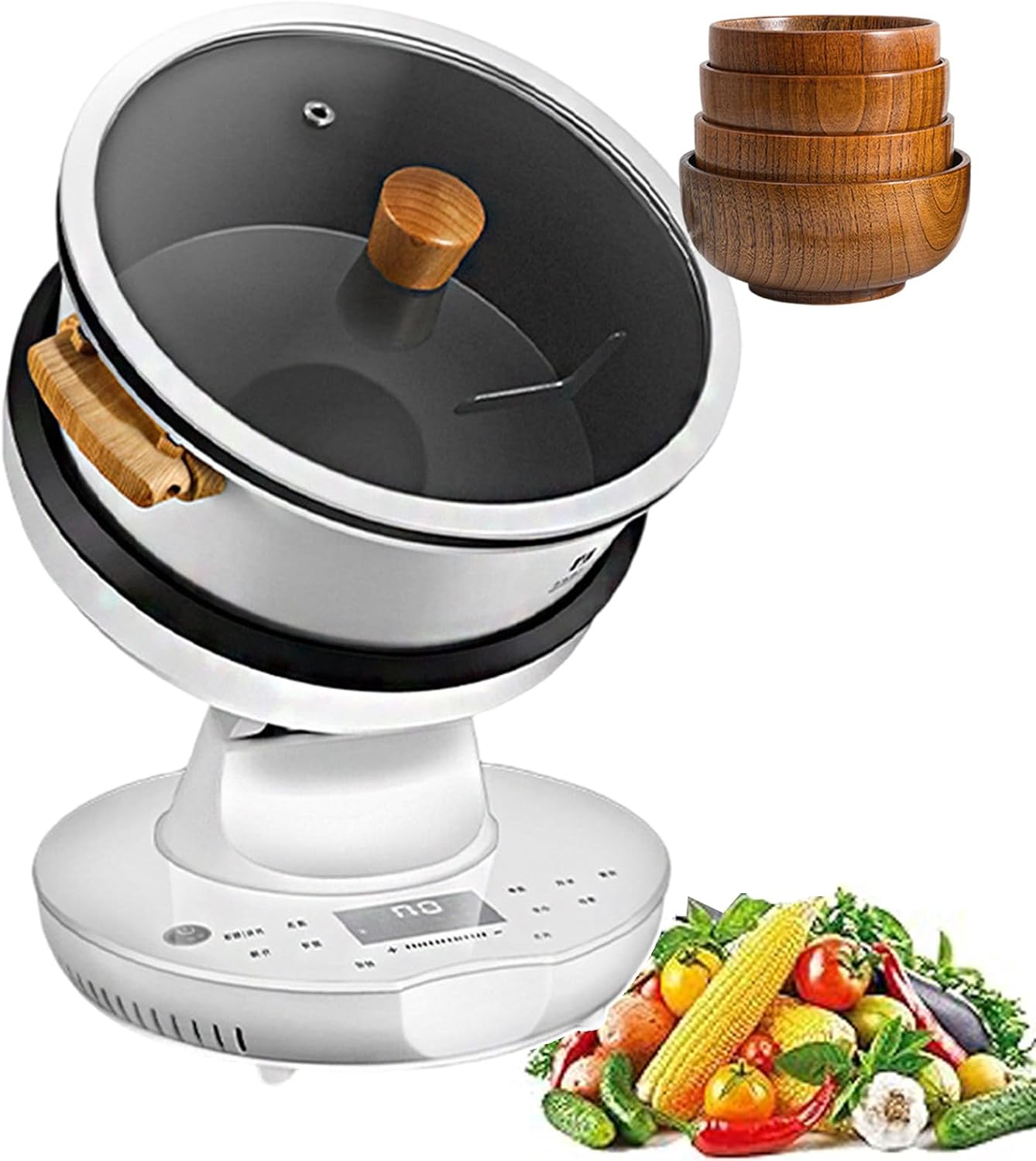 Amazon.com: 8l Automatic Cooking Machine, 360° Automatic Stir Fry ...