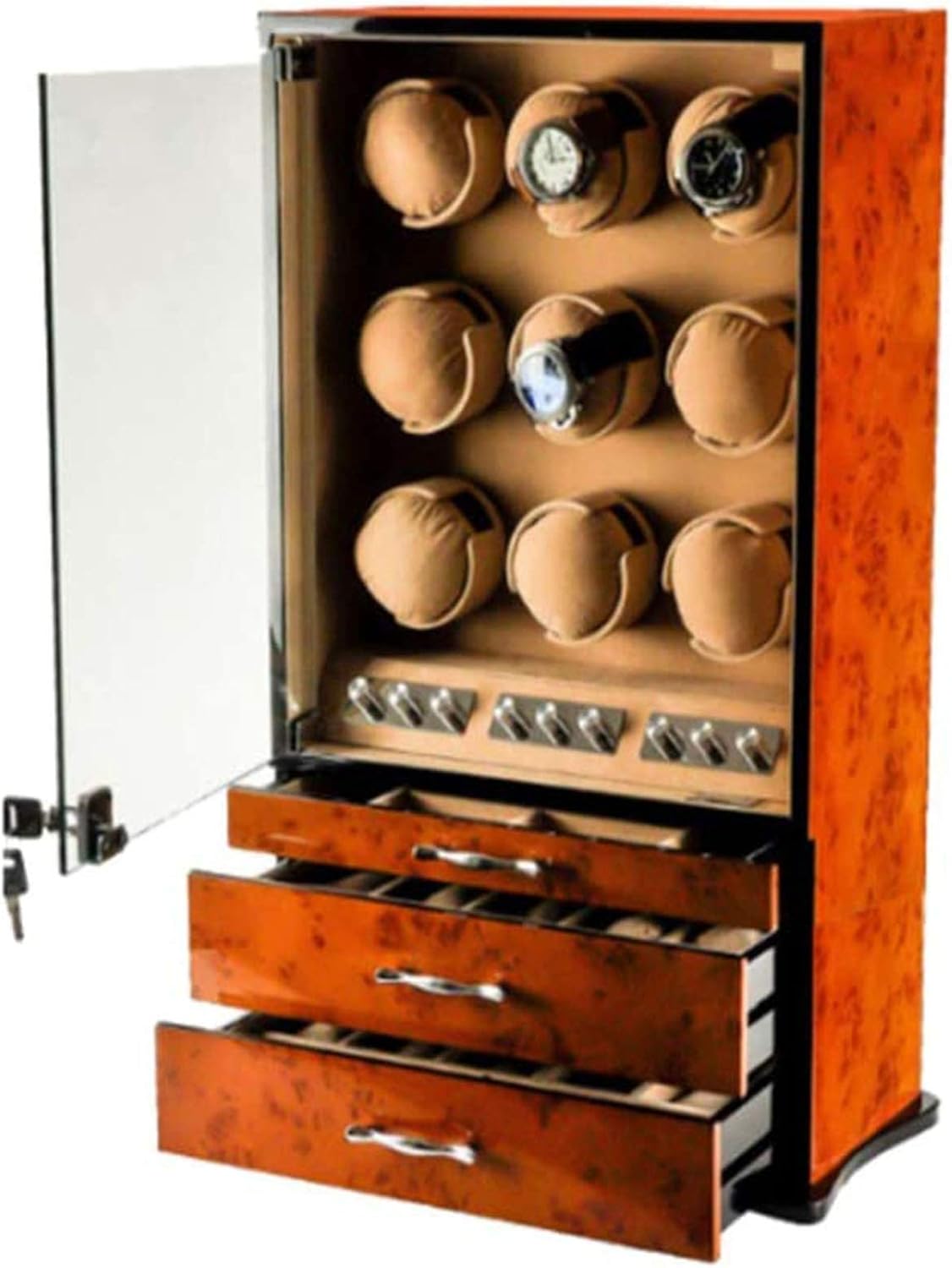 Amazon.com: Watch Winder Automatic Watch Winder with 9 Watch Winder ...