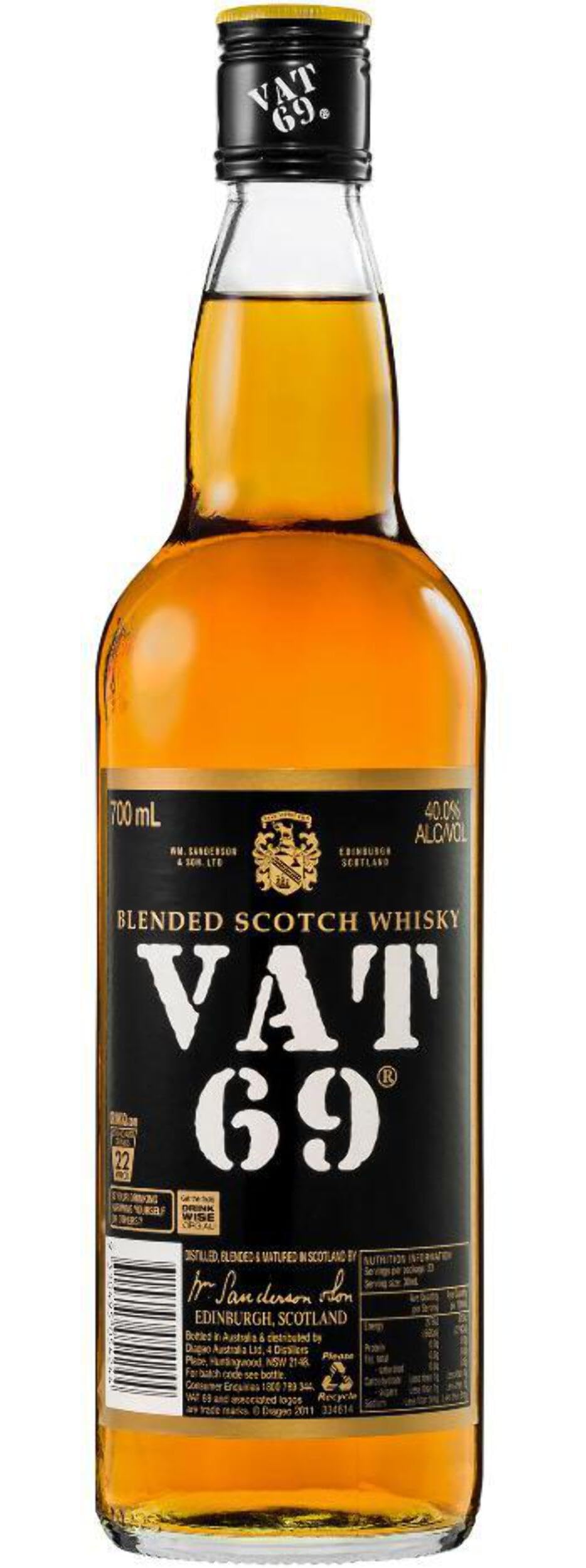 VAT 69 Scotch Whiskey 700 ml : Amazon.com.au: Pantry Food & Drinks