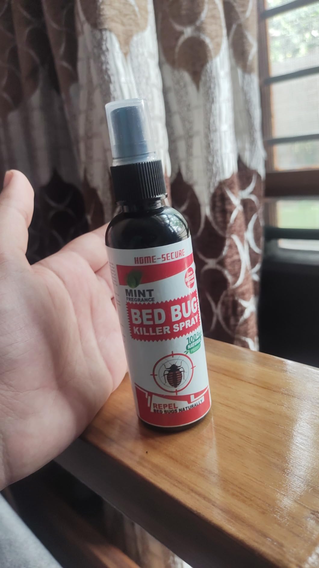 Home-Secure Bed Bug Killer Spray-100ml Natural Bed Bug Repellent Mint ...