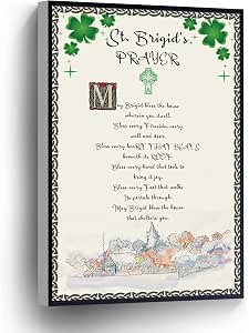 Amazon.com: St Brigid'S Prayer Canvas Print Irish Blessing Wall Art ...