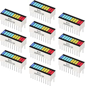 Amazon.com: AITRIP 10PCS 10 Segment LED Bar Graph Display with 4 Colors ...