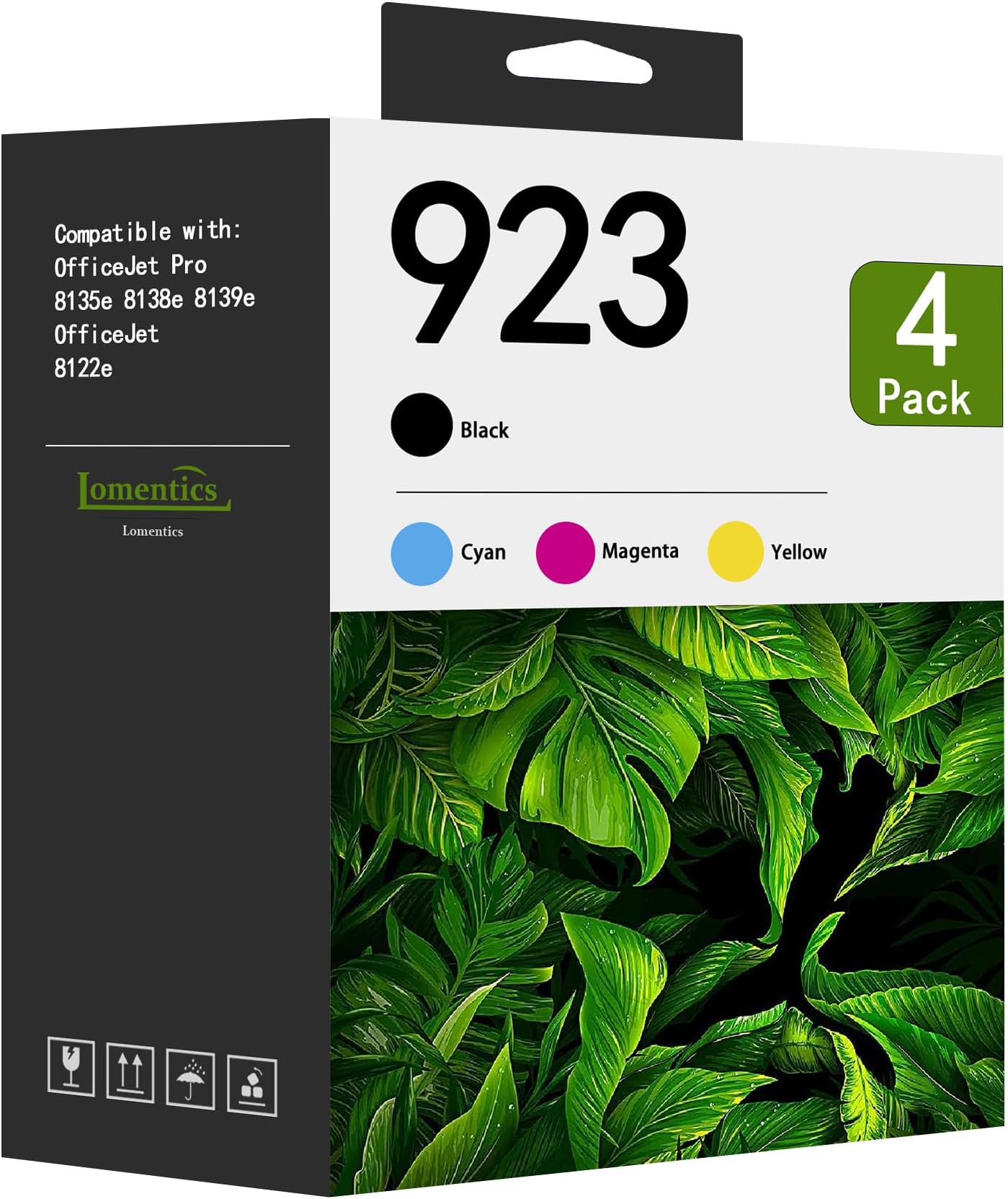 Amazon.com: 923 Ink Cartridge Combo Pack (4-Pack, Black/Cyan/Yellow ...