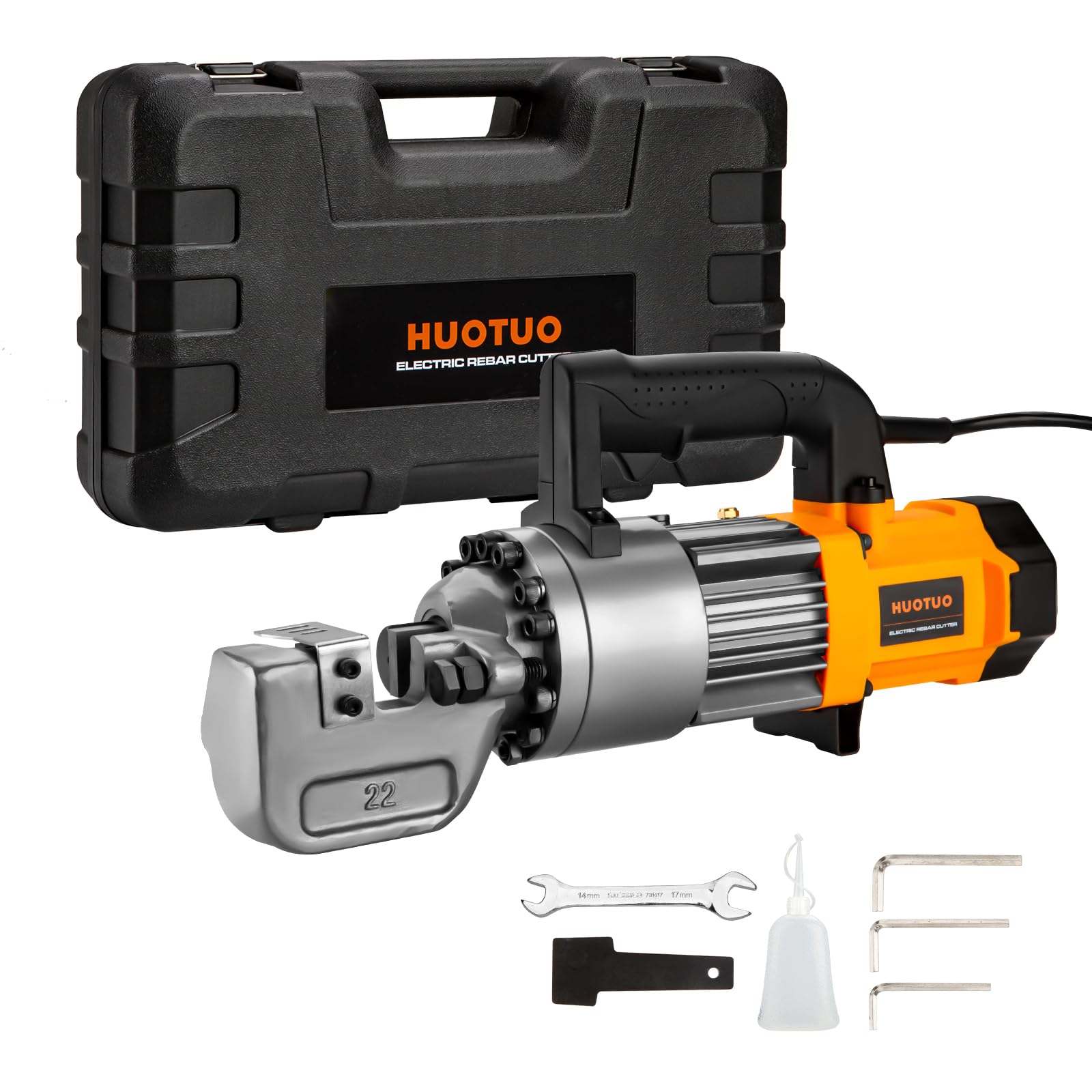 HUOTUO 7/8" Electric Hydraulic Rebar Cutter 2-2.5s Cutting Speed ...